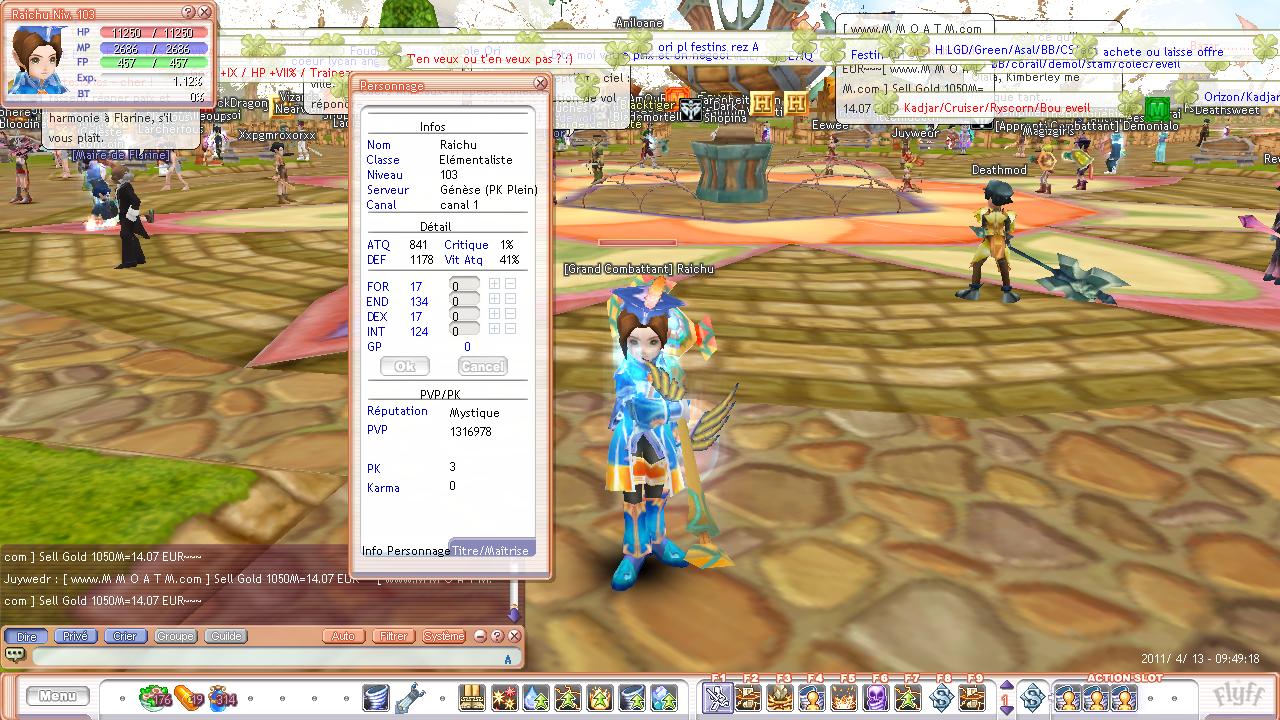 Records de Statistiques - Flyff World