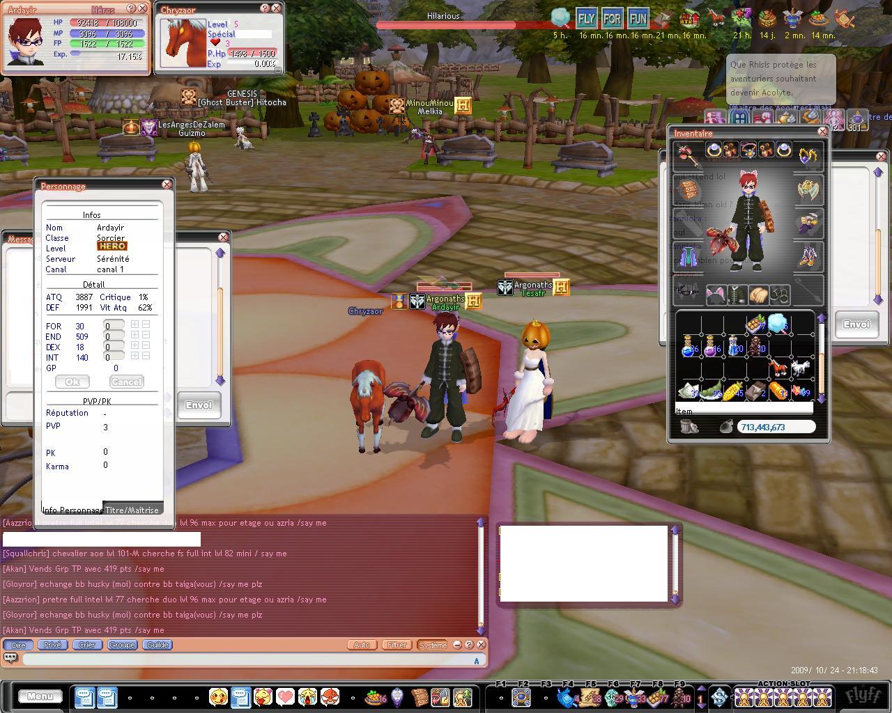 Records de Statistiques - Flyff World